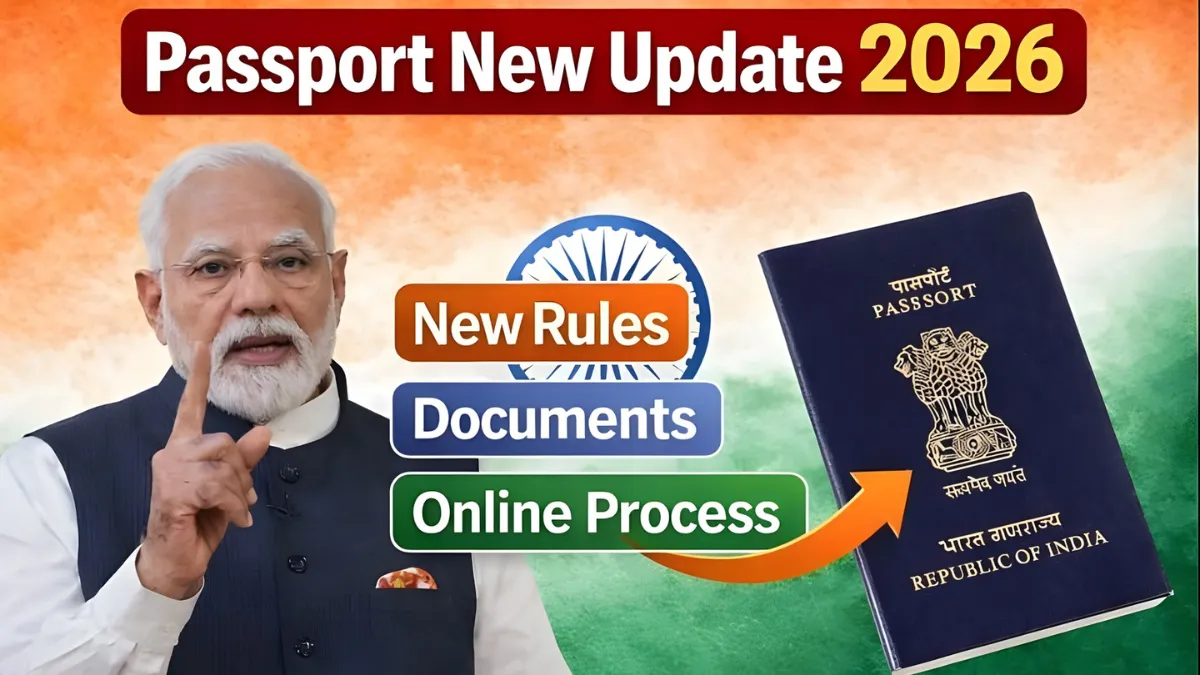 2026 Passport New Rules Announced: नए नियम लागू, 15 Feb Last Date ...